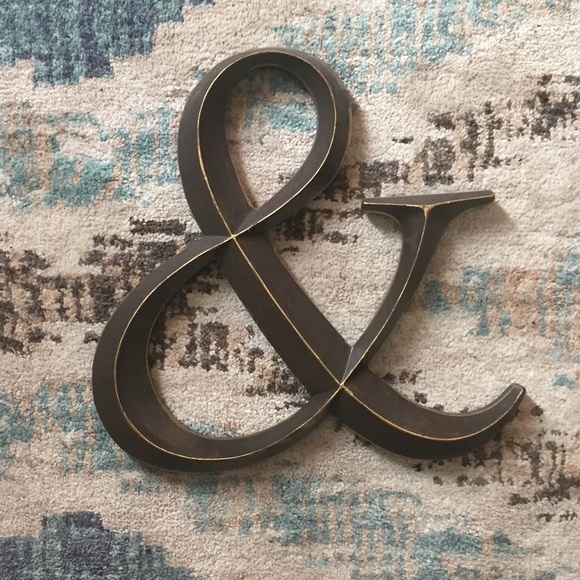 Wall Decor | Large Wood And Symbol Wall Art | Poshmark